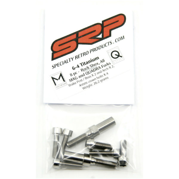 Titanium Bolt Kit For RockShox Mag & Quadra Forks – Specialty Retro ...